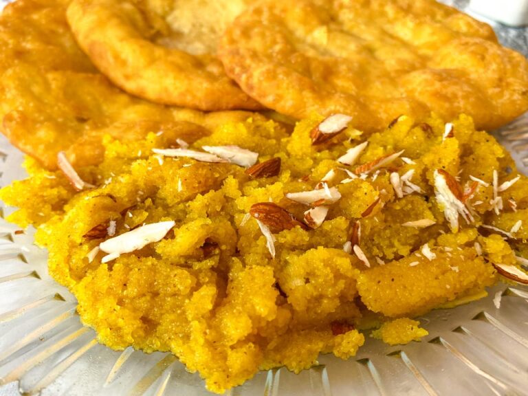 Halwa Puri Recipe - nabeelafoodhub.com