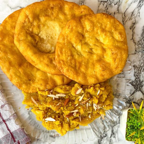 Halwa Puri Recipe - nabeelafoodhub.com