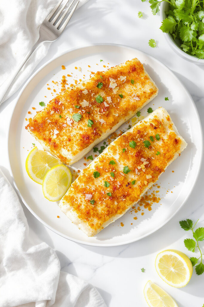 Crispy Parmesan-Crusted Cod – nabeelafoodhub.com