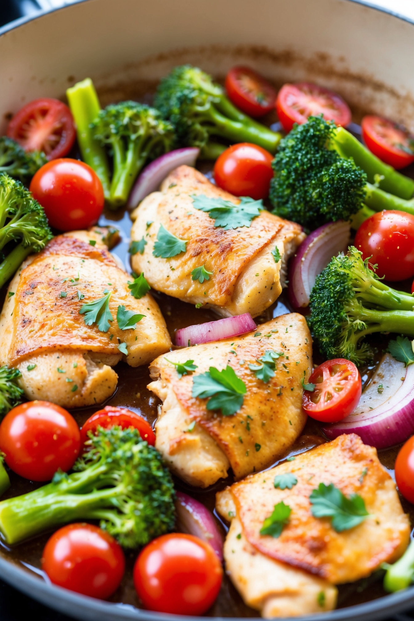Chicken and Veggies Skillet: The Perfect Low-Carb, High-Protein Healthy ...
