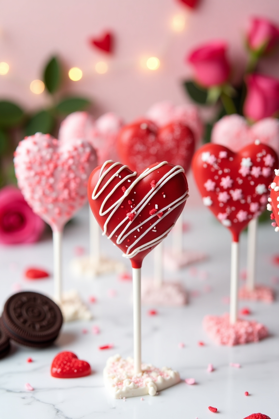 Heart-Shaped Oreo Pops: The Perfect Sweet Treat for Valentine’s Day ...