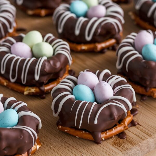 Chocolate-Covered Pretzel Nests: A Fun and Festive Easter Treat ...